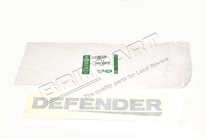 DAH500320 | Rear End Decal - Name Plate - DEFENDER - Brunel Graphite ...